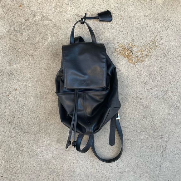 Esprit | Bags | Vintage Esprit Black Vegan Leather Backpack | Poshmark